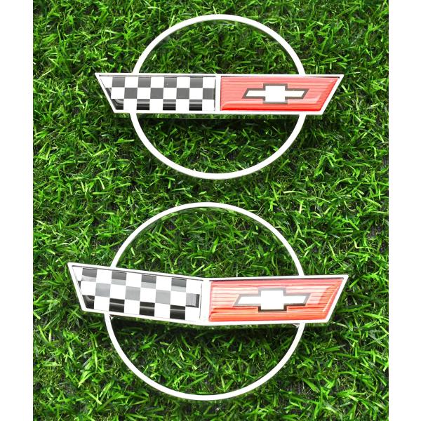 商品名:  2Pc Front Nose Emblem + Gas Fuel Lid Emblem Cross Flag Front Rear Emblems Car Badge Nameplate 3D Sticker Replaceme...