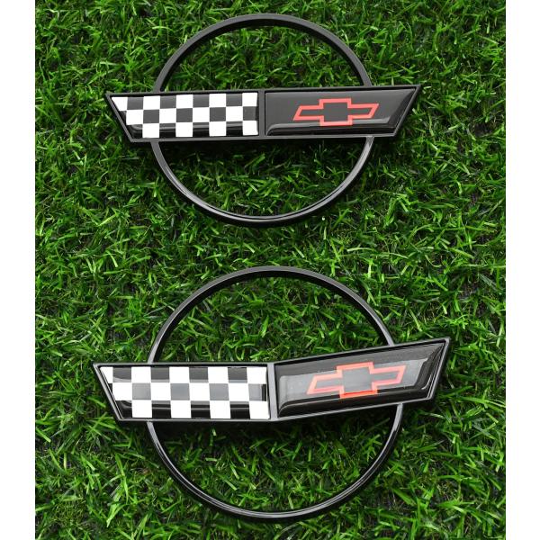 商品名:  2Pc Front Nose Emblem + Gas Fuel Lid Emblem Cross Flag Front Rear Emblems Car Badge Nameplate 3D Sticker Replaceme...