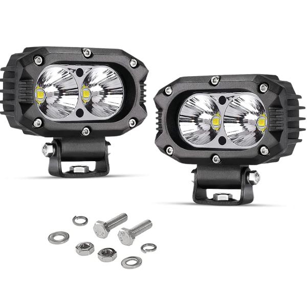 商品名:  Led Pods 4 Inch Offroad Driving Fog Light 80W Ultra Bright Spotlight Lamp for Motorcycle Trucks Tractor Boat SUV A...