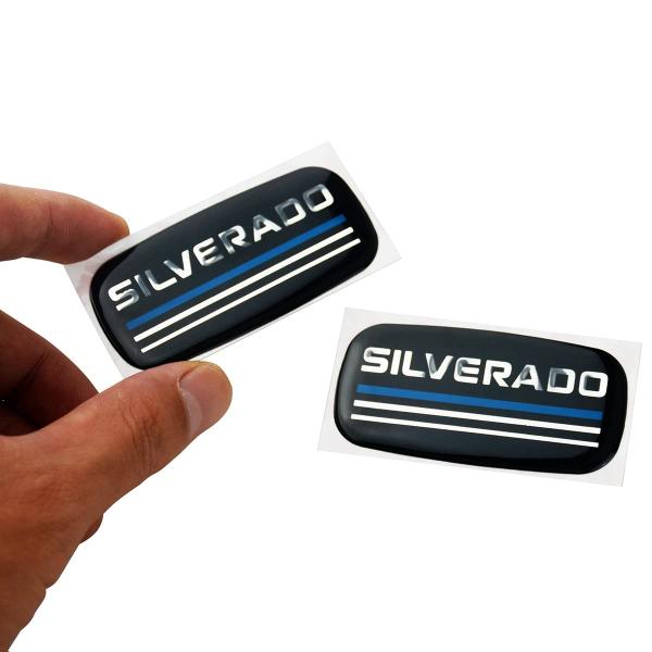 商品名:  2X Silverado Logo Emblem Badge Nameplate Sticker Replacement for Silverado Side Roof Pillar Cab (Blue)ブランド: Generi...