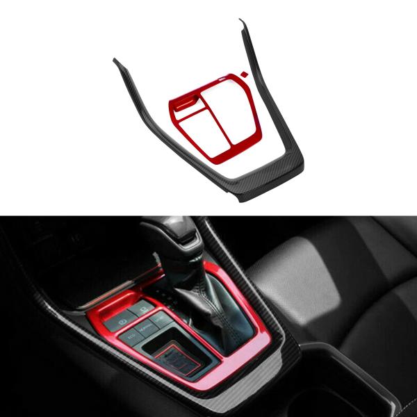 商品名:  x xotic tech Inner Full Set Center Console Gear Shift Transmission Box Frame Cover Trim, ABS Carbon Fiber &amp; Gl...