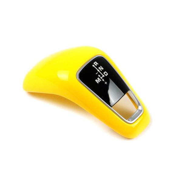 商品名:  LIRU Car Interior Gear Shift Knob Cover Trim Handle Decor Accessories Fit for Porsche Cayenne 2018-2020 Yellowブランド...