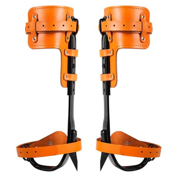 商品名:  KTTR Tree Climbing Spikes, Tree Climbing Tool Crampons, Height Adjustable and with Cowhide Leather Straps, for Cli...