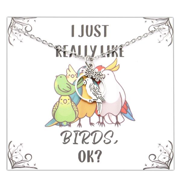 商品名:  PLITI Parrot Necklace Parrot Lover Gift Gift Bird Watching Gift I Just Really Like Birds Pendant For Animal Lover ...