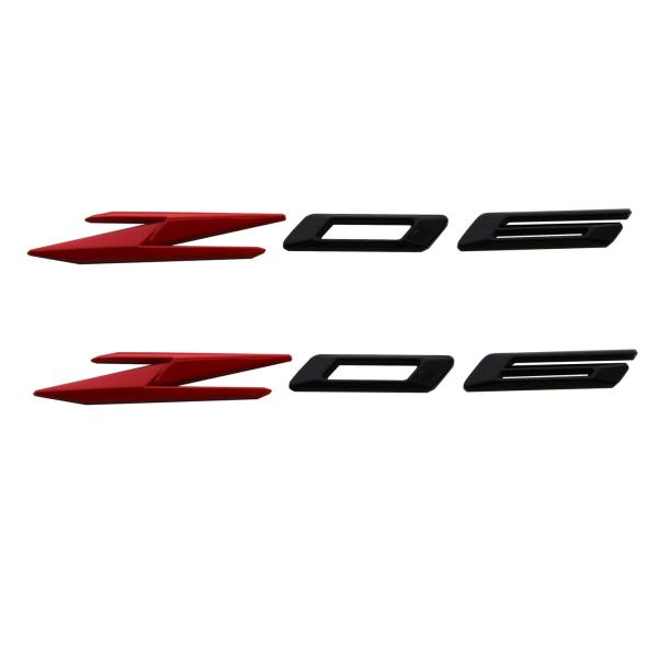 商品名: 2個 C8 Z06 エンブレム サイドカーバッジ 交換用 2023+ GM シボレー C8 コルベット 85623536 (ブラック/レッド) 2Pcs New C8 Z06 Emblems Side Car Badge Repl...