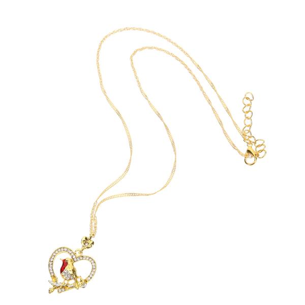 商品名:  SOIMISS Bird Necklace Heart Pendant Necklace for Teen Girls Women's Lockets Charm Necklace for Women Cardinal Gift...