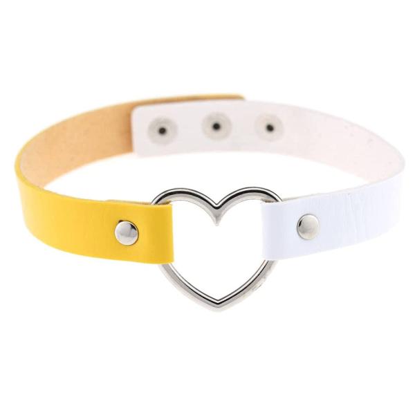 商品名:  Necklace for Women Trendy Neck Chain Female Chain Punk Neck Jewelry Heart Collar Leather Love Clavicle (A, One Siz...