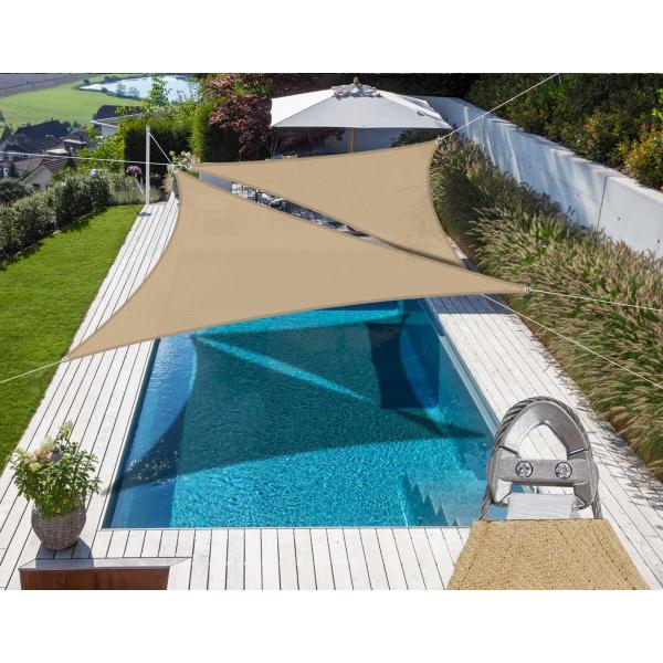 商品名:  AwnPro 8' x 40' x 40.8' Sun Shade Sail with A Ring Steel Wire Right Triangle Canopy Cover Sunlight Blockage for Ou...