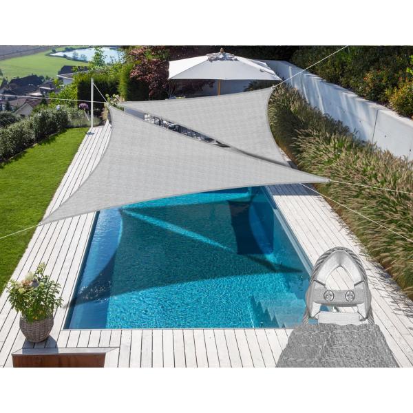 商品名:  AwnPro 24' x 36' x 43.3' Sun Shade Sail with A Ring Steel Wire Right Triangle Canopy Cover Sunlight Blockage for O...