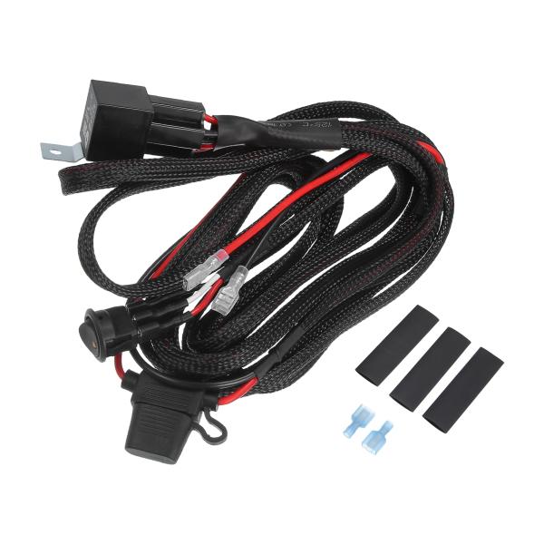 商品名:  A ABSOPRO LED Work Light Bar Wiring Harness Round Rocker Switch for Off Road Car Truck Boat ATV UTV with 1 Lead 2m...