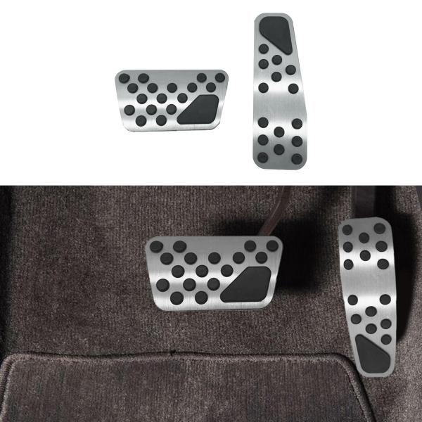 商品名:  Auto Aluminum Pedal Covers, Auto No Drilling Accelerator Pedal Covers, Anti-Slip Aluminum Brake Gas Pedal Pads, No...