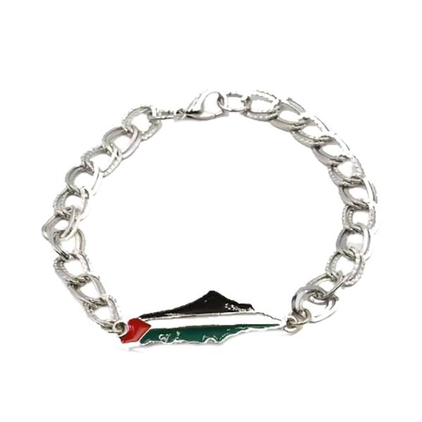 商品名:  Palestine handmade Silver Metal Flag with silver chain Bracelet Fashionブランド: Generic商品サイズ: One Size商品番号: 色: silver...