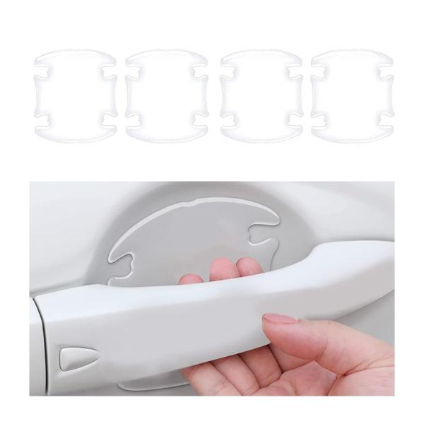 商品名:  Kewucn 4 PCS 3D Transparent Car Door Handle Cup Protector, Waterproof Anti-Scratch Auto Door Bowl Paint Invisible ...