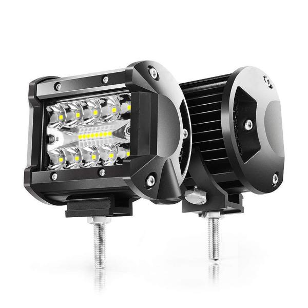 商品名: Nicoko 60W 4インチ LEDライトポッド 2個 LED オフロード スポットライト 6000LM 超高輝度 ドライビングライト トラック用 作業灯 IP68防水 Nicoko 60W 4inch LED Light Po...