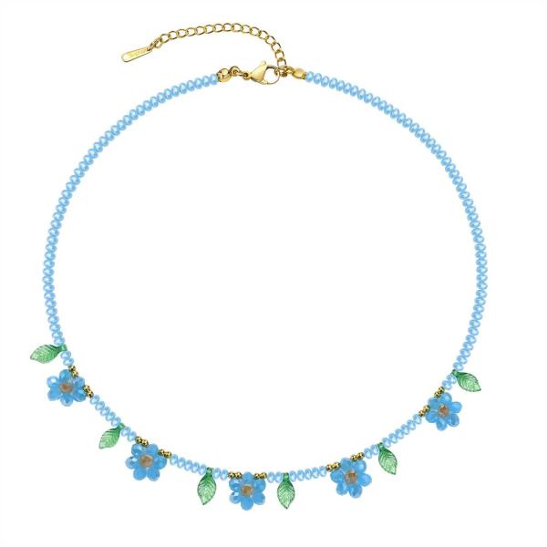 商品名: MPRAINBOW フラワーカラービーズチョーカーネックレス - かわいいデイジーフラワー ボーホー カラフルネックレス 夏 ボヘミアン ビーチチョーカーネックレス レディース ガールズ キッズ 誕生日プレゼント ホリデージュエリ...