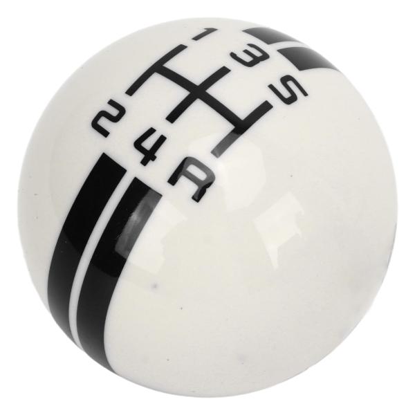 商品名: 手動シフトレバーノブ 5速ギアシフトノブ マニュアルトランスミッション シフター レバー スティックヘッドノブ 交換用 Mustang 1967 - 2018 (ホワイト/ブラック) Manual Shift Lever Knob...