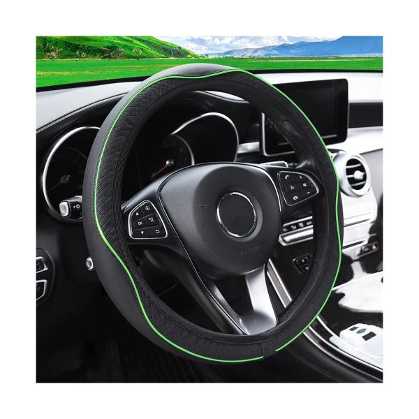 商品名:  Car Steering Wheel Cover, PU Leather Steering Wheel Protector, Non-Slip Elastic Stretch Breathable, Auto Interior ...