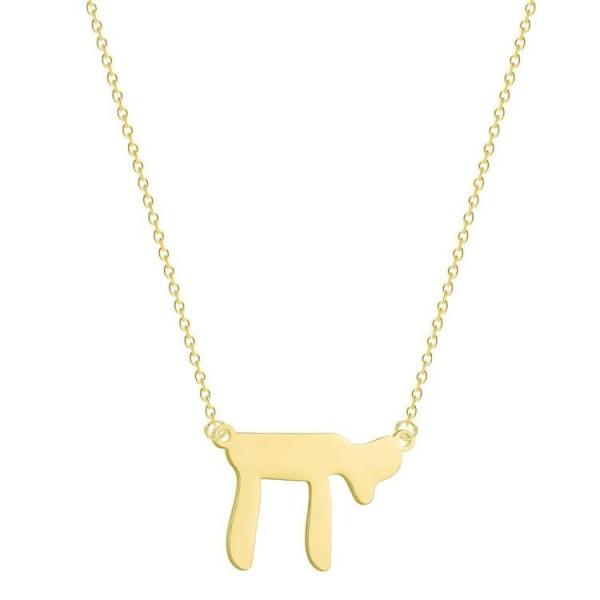 商品名: ForeverWill 華奢な小さなチャイチャームネックレス レディース ティーン ステンレススチール ユダヤ教 ヘブライ文字 ペンダント ユダヤ教のお守り 生命のシンボル ハヌカーの祈りのためのジュエリーギフト 3色, ステンレ...