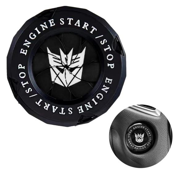商品名:  Rotary Push Start Button Cover, Transformers Universal Car Engine Start Button Cover, Autobots Car Stickers Interi...