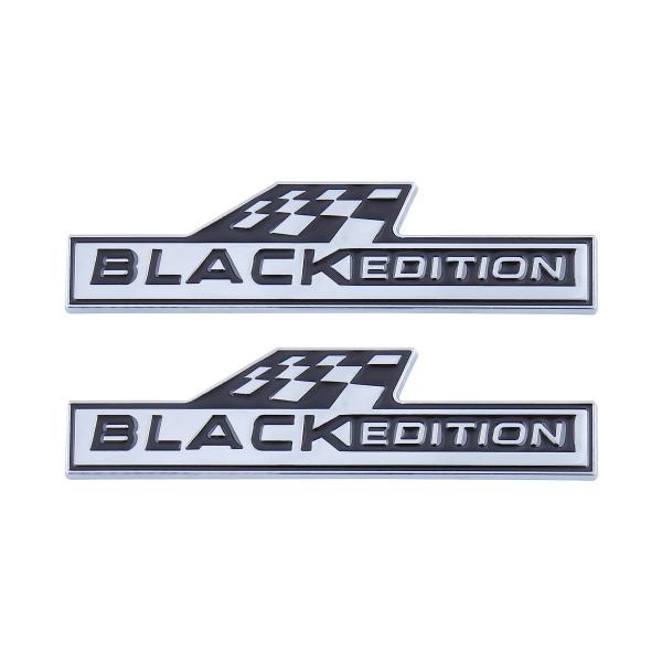 商品名:  2X Black Edition Emblem Metal Advanced Badge Car Trunk Motorcycle Motif Rear Badge Decal Sticker for car Decoratio...