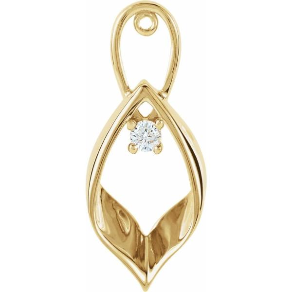 商品名:  Semi-Polished 10k Rose Gold Earring Mounting Jacket (Only One Piece Sold, Not the Pair, Mounting Only, Not All Sto...