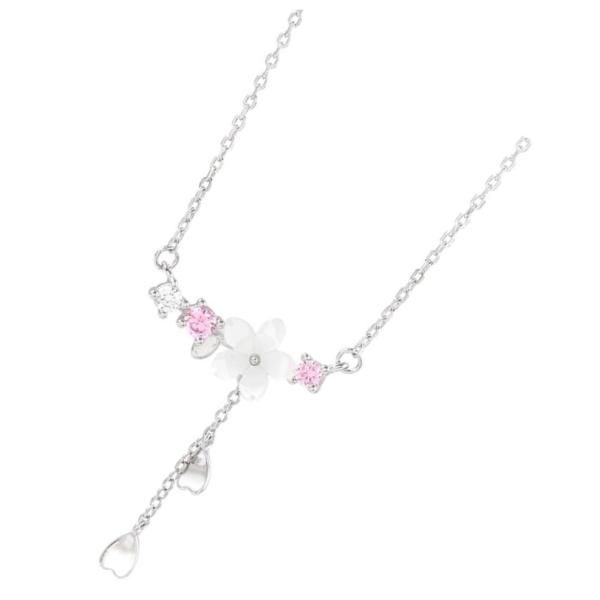 商品名:  Adorainbow Cherry Blossom Necklace Tassel Necklace Pink Jewelry Pink Choker Necklace Personalized Necklace Jewelry...