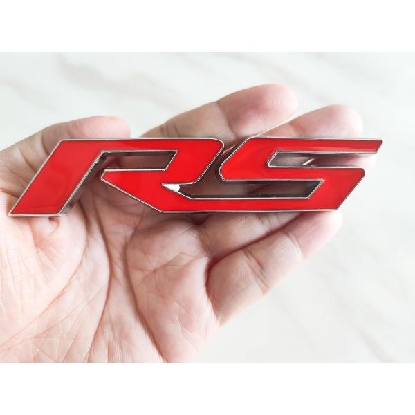 商品名:  2X RS Badge Decal Suitable for RS Series Cars and Trucks (Black Edged red Letter)ブランド: WEERSHUN高さ: 0.4826cm横幅: 0.4...