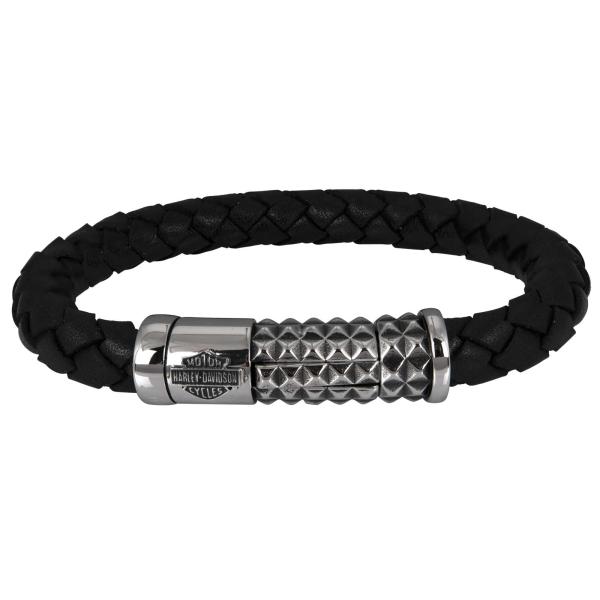 商品名:  Harley-Davidson Men's Pyramid Steel Stud Leather Bracelet - Stainless Steel (8)ブランド: Wisconsin Harley-Davidson商品サイ...
