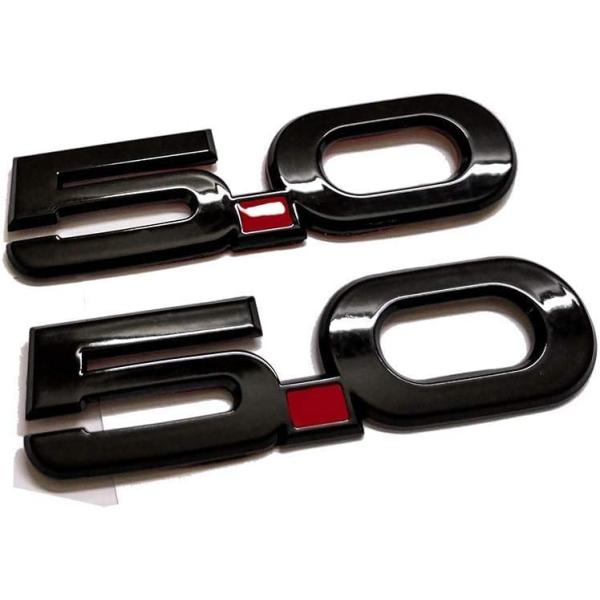商品名:  2pcs (Pair) 5.0 Emblem 3D Badge Decal Stickers Replacement for 2015-2017 Mustang Glossy Blackブランド: Generic高さ: 13.5...