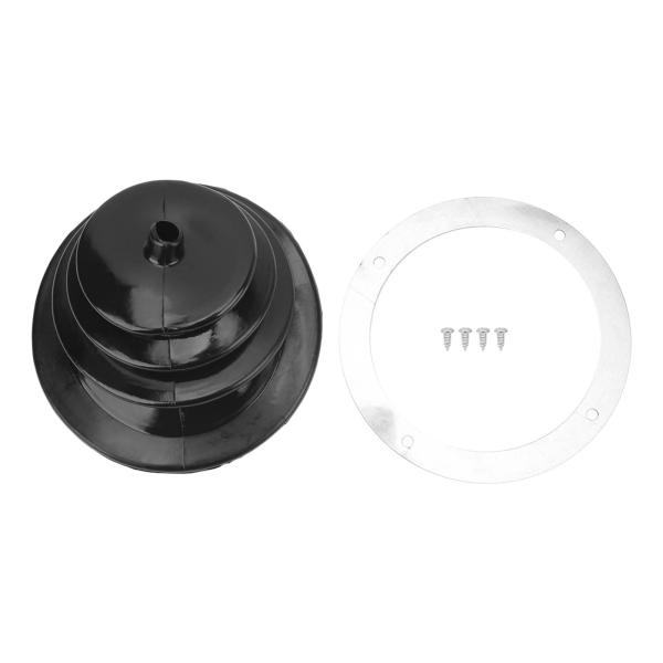 商品名:  Shifter Boot, Rubber Shift Boot with Chrome Ring 1651 Retainer Stick Shift Sleeve Gear 5.25in Round Shifter Boot G...