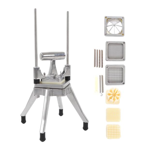 商品名: ポテトスライサー プロフェッショナル手動野菜ダイサー フードチョッパー ステンレススチール フライドポテトカッター 1/4インチ 1/2インチ 3/8インチブレード ジャガイモ ニンジン きゅうり用 Potato Slicer, ...