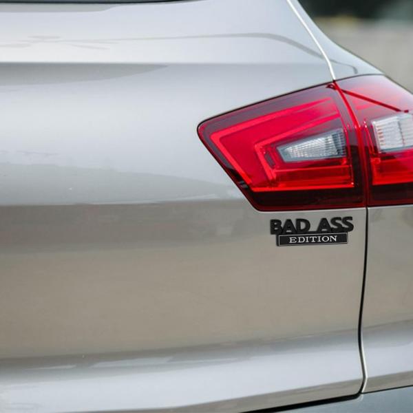 商品名:  Car Body Sticker, 3D Fender Badge Decal Car Sticker, Car Modification Label, 3D Letters Front Hood Badass Emblem C...