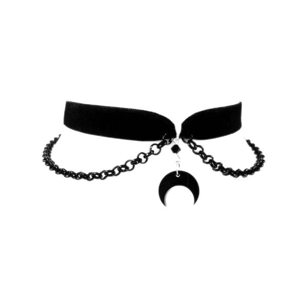 商品名: Haceolhada 月 三日月 ペンダント チョーカー ハンドメイド ボーヘネックレス ムーンネックレス ファッションチョーカー ゴシック スチームパンク ベルベット チョーカー ヴィンテージ ゴシック ジュエリー レディース ...