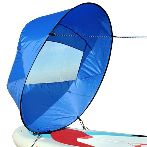 商品名: Houseen カヤックセイル 42インチ 折りたたみ式 ダウンウィンドセイル カヤック ウィンドパドル カヌーアクセサリー クリアな視界 ウォータースポーツ カヤック セイル マリン用 簡単設置&amp;展開(ブルー) Hous...