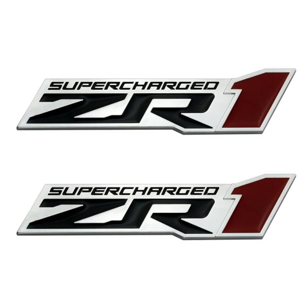 商品名:  2Pc ZR1 Supercharged Emblem Side Fender Nameplate Logo 3D Sticker Decals (Chrome Red)ブランド: Generic高さ: 0.254cm横幅: 0...