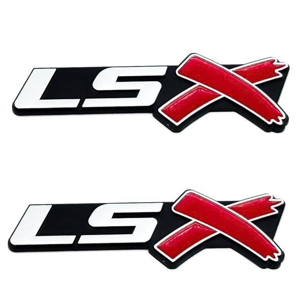 商品名:  2Pc Lsx Emblem 3D Self-Adhesive Badge Nameplate Replacement for Camaro Corvette LS LT SS (Chrome Red)ブランド: Generic...