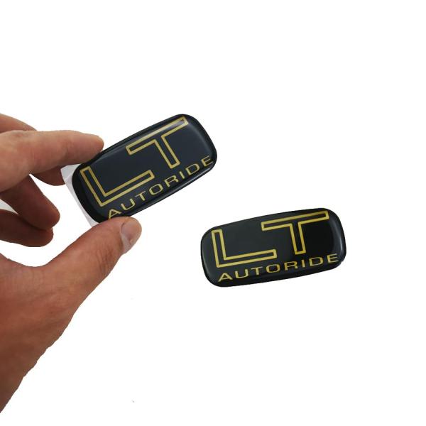 商品名:  2Pc 00-06 LT Autoride Emblems Driver Passenger Side QAURTER Panel Badge Sticker Nameplate 15768673 (Gold Black)ブラン...