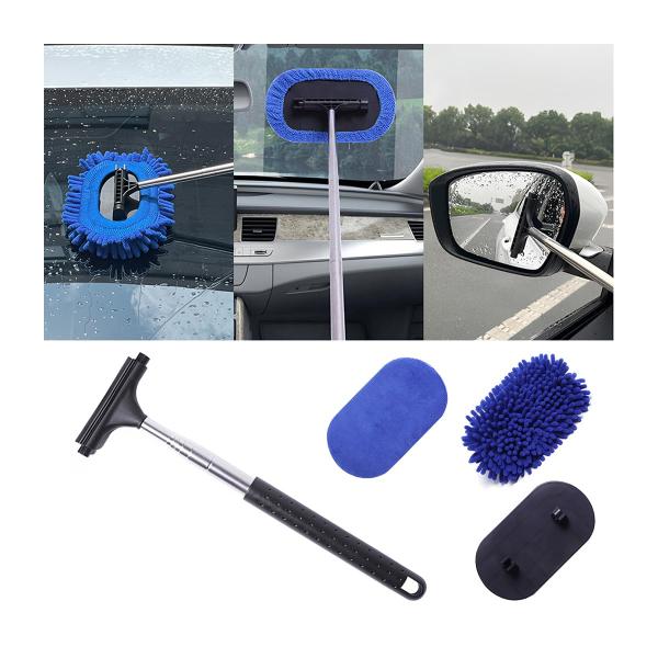 商品名:  zipelo Windshield Cleaner Tool, Car Inside Window Cleaning Kit with Extendable Handle, Premium Microfiber Pad and ...