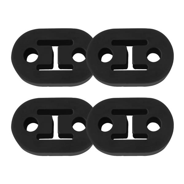 商品名: 4個 2穴ゴム製エキゾーストハンガー 12mm穴マフラーハンガー ユニバーサルフィット 車 トラック SUV用 絶縁体排気システム 自動車部品 衝撃吸収ノイズ低減用 (ブラック) 4Pcs 2 Holes Rubber Exhau...