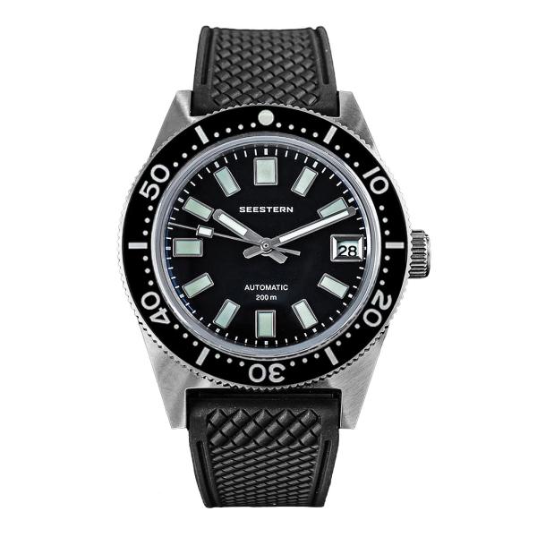 商品名:  SUGESS-AU SEESTERN Vintage 62MAS, Black, NH35, Sapphire, Lume, 200m Diver, Bracelet + Rubber, BNIBブランド: SUGESS-AU高...