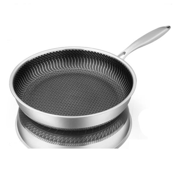商品名:  BBAUER ,Saucepan Stainless Steel Pans Cooking Pots Utensils Cookware Set for Kitchen Accessories Skillet Frying In...