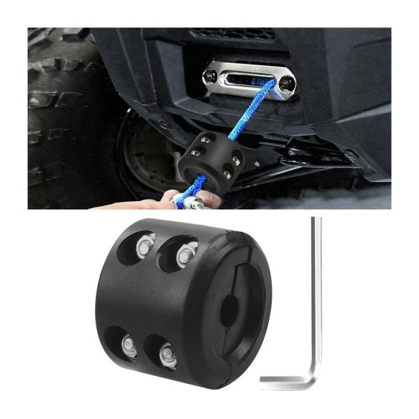 商品名: BESULEN ウインチケーブルフックストッパー ゴムストッパー 合成ウインチロープ牽引フックとケーブルラインを摩耗や損傷から保護します バンプショックセーバー ダンパー 吸収ストッパー ATV UTV用 BESULEN Winc...