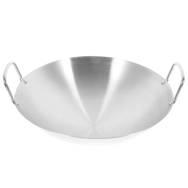 商品名:  UPKOCH stainless steel wok binaural metal wok skillet pan griddle pan iron wok chinese wok pan comal Asian Wok non...