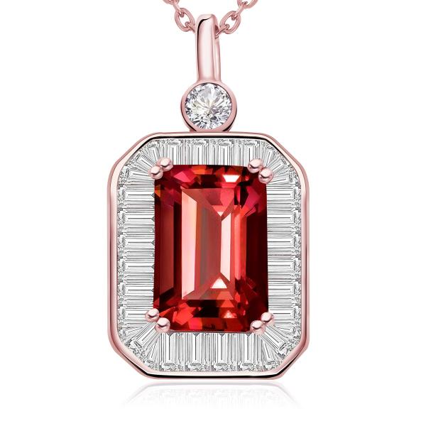 商品名: ガールフレンドへのギフト スターリングシルバーネックレス 女性用ジュエリー 14K ローズゴールド 妻の誕生日 母の日ギフト バレンタインギフト 娘へのネックレスギフト お母さんへのスクエアジュエリー 彼女への記念日, 14Kゴー...