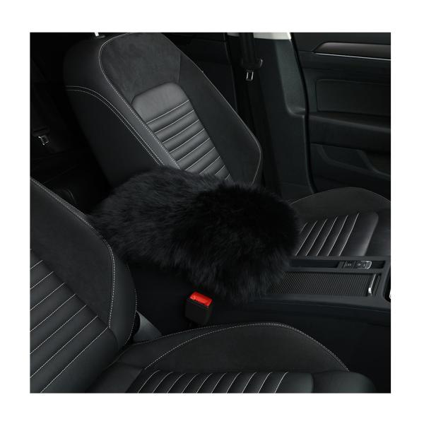 商品名:  Kewucn Car Center Console Covers, 11.8"×7.8" Pure Sheepskin Wool Armrest Box Cushion, Furry Comfort Soft Armrest S...