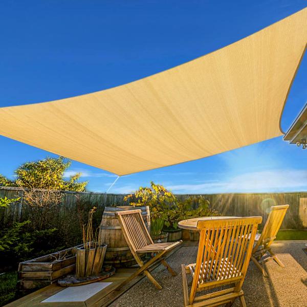 商品名:  10' x 13' Shade Sails 185GSM Rectangle Shade Sail UV Block for Patio Garden Outdoor Facility (Red)ブランド: generic商品番...