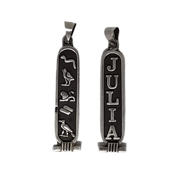 商品名:  FAMA.store Personalized Cartouche Necklace Pendant 14K,18K Gold and Silver 2-Sided Translate to Hieroglyphs ((2-3 ...