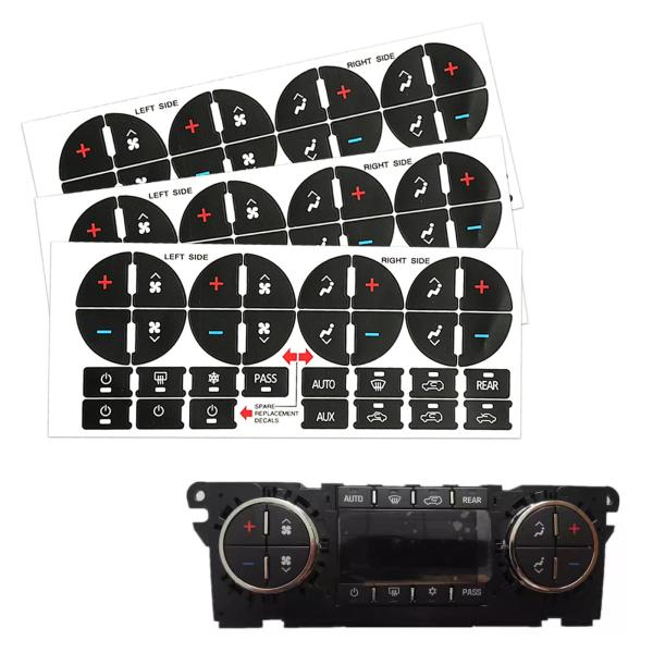 商品名:  GKmow 3 PCS Car AC Central Control Dashboard Stickers Kit, Car CD Button Panel Repair Applique, Replace Labels for...