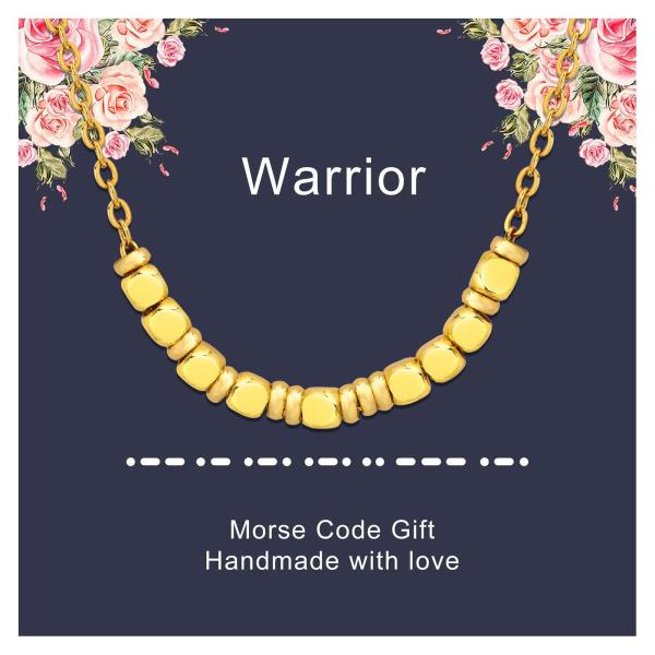 商品名: XUANPAI インスピレーションを与えるギフト 女性用 モールス符号 面白いギフトネックレス レディース モールス信号ギフト 誕生日 クリスマスギフト 彼女 彼 母 お父さん 娘 姉妹 親友, ステンレス鋼, 宝石なし XUAN...