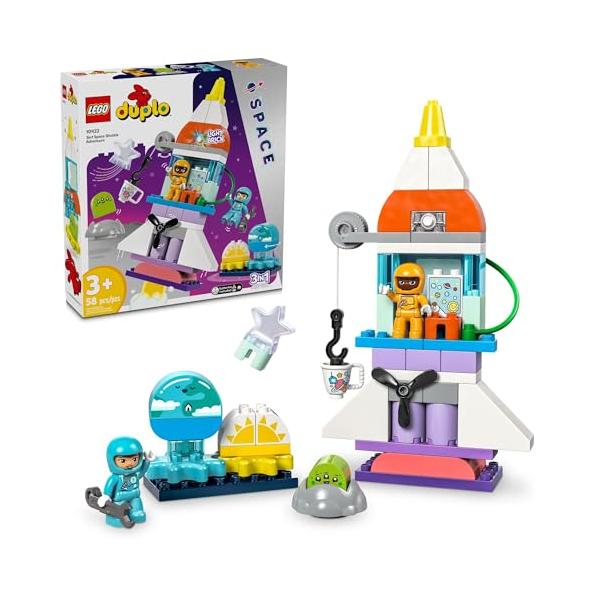 商品名:  LEGO DUPLO 3 in 1 Space Shuttle Adventure Rocket Ship Building Set, Kids Educational Space Discovery Toy for 3-Yea...